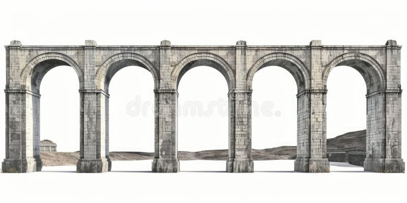 A Series of Arches Situated Together, Providing Structural Support and ...