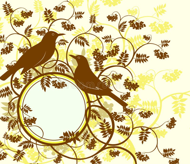 Series birds. Thrush stock vector. Illustration of flight - 2330314