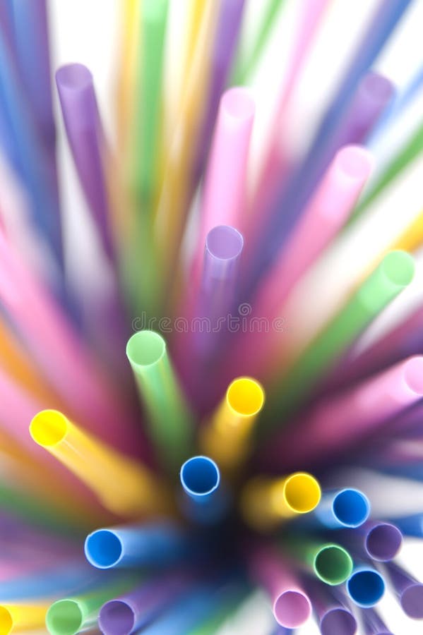 Series of colored straws stock image. Image of reed, straw - 24203335