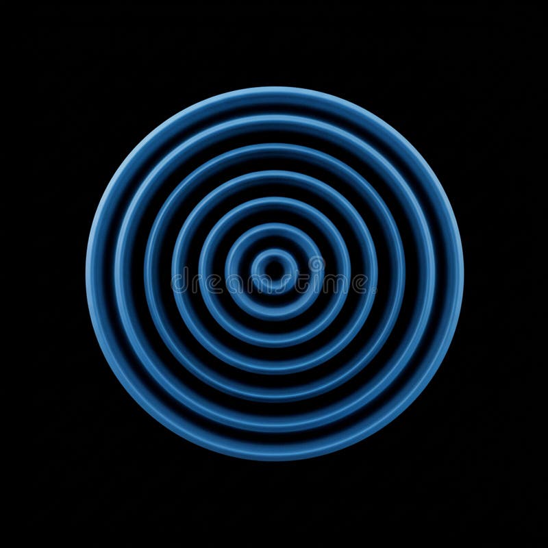 Concentric Blue Circles. New Year Merry Christmas. Stock Vector ...