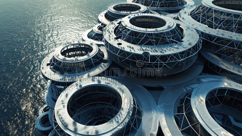 A Series of Concentric Rings Made Up of Intricate Geometric Islands ...