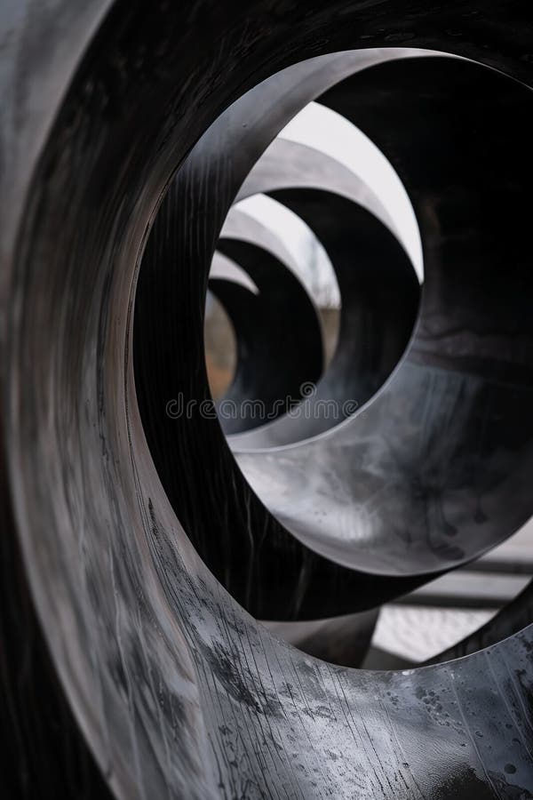 Tunnel Vision: a Sequence of Dark Metal Rings Creates a Mesmerizing ...