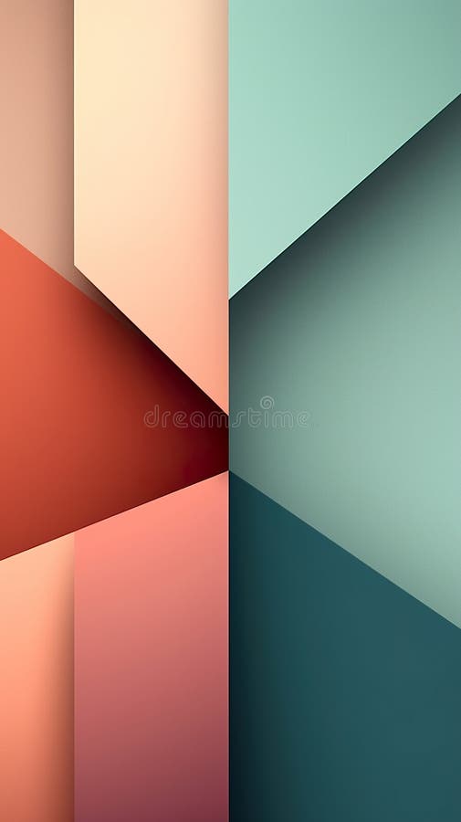 A Series of Different Colored Wallpapers with Different Shapes ...