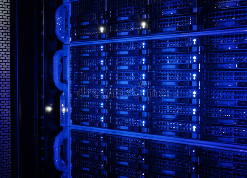 Series Disk Storage Disks of the Mainframe in the Data Center Stock ...