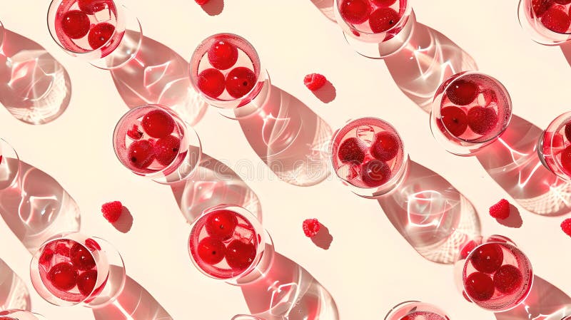 Pattern of Red Liquid in Clear Flasks on a Pastel Background ...