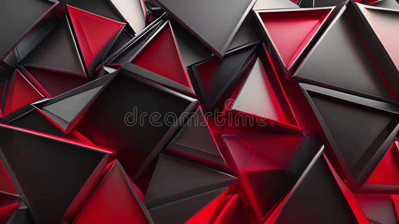 A Series of Frames with Overlapping Triangles Creating a Dynamic and ...