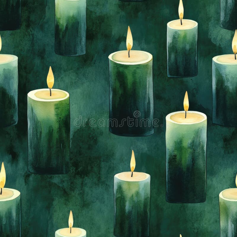 Series Green Candles Yellow Flame Stock Photos - Free & Royalty-Free ...