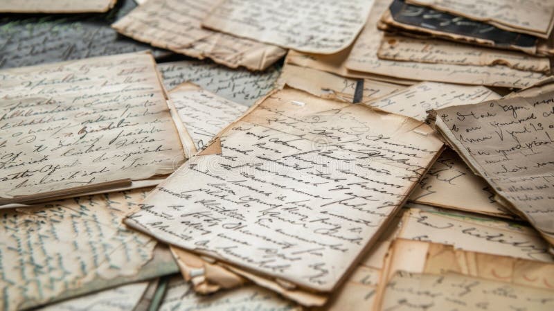 A Series of Handwritten Letters from Different Stages in a Persons Life ...