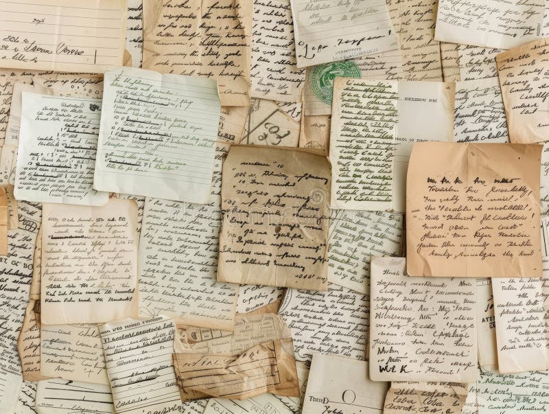A Series of Handwritten Letters Transitioning into Typed Emails ...