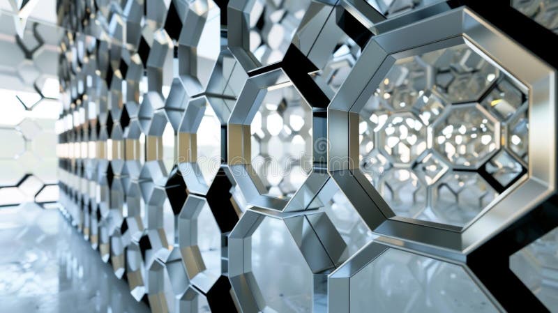 A Series of Hexagonal Mirrors Arranged in a Honeycomb Structure ...