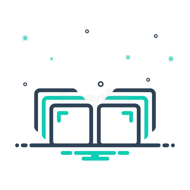 Mix Icon for Series, Category and Array Stock Vector - Illustration of ...