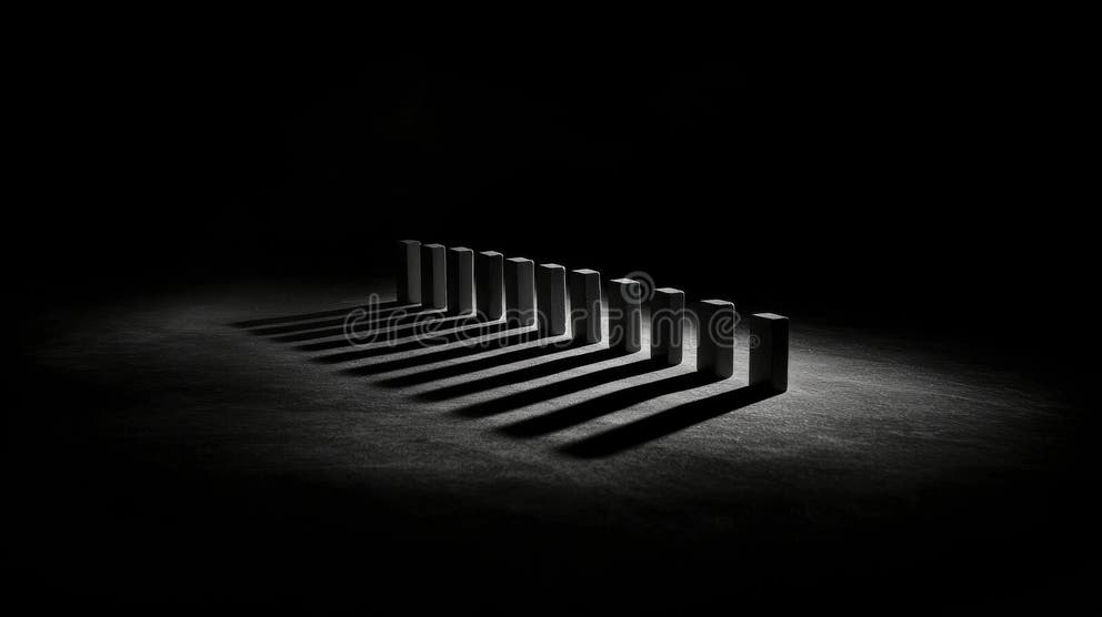 A Series of Identical, Rectangular Blocks Arranged in a Straight Line ...