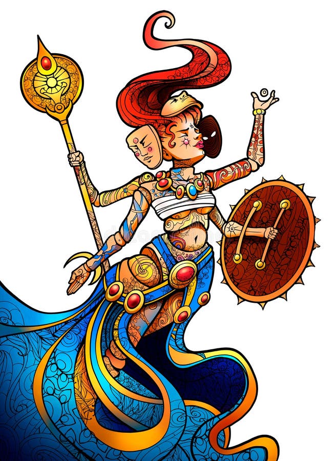 Kali Pose Stock Illustrations – 36 Kali Pose Stock Illustrations ...