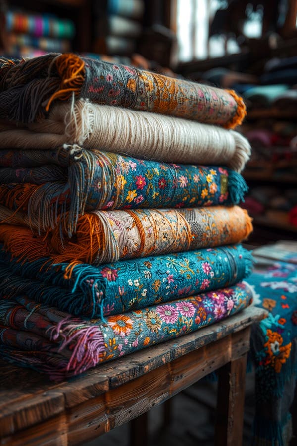 A Series of Images Illustrating the Process of Turning Old Textiles ...