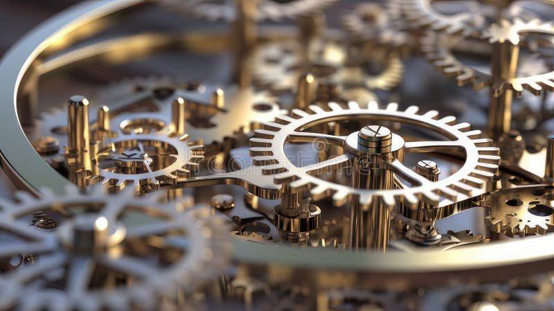 A Series of Interconnected Gears Powering a Larger Mechanism ...