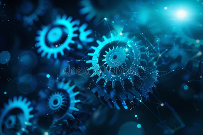 A Series of Interconnected Gears Turning Seamlessly, Symbolizing the ...