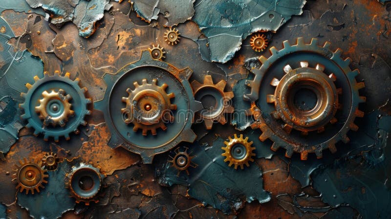 A Series of Interconnected Gears Where the Movement of One Influences ...