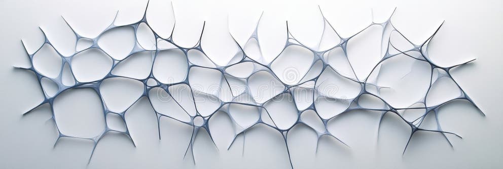 Intricate Design of Interconnected Patterns on a Light Surface Creates ...