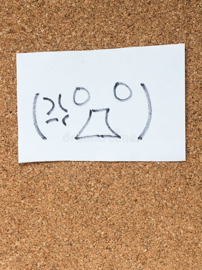 The Series of Japanese Emoticons Called Kaomoji, Angry Stock Image ...
