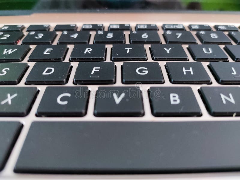 Series of Letters on a Laptop Keyboard Stock Photo - Image of series ...