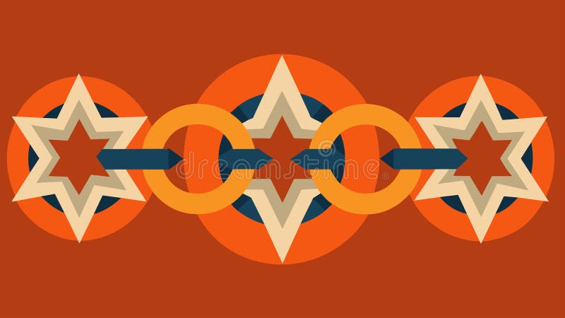 A Series of Ling Stars Forming a Chain Representing the ...