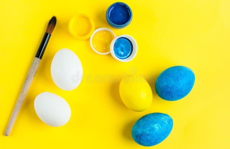 Series for a Master Class on Egg Painting. Easter Master Class. Step 2 Stock Photo - Image of ...