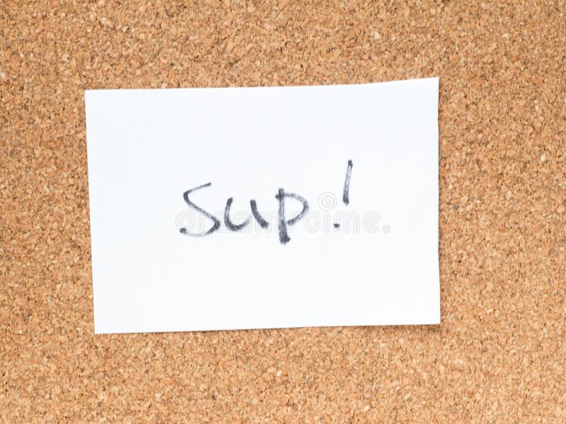 The Series of a Message on the Cork Board, Sup Stock Photo - Image of ...