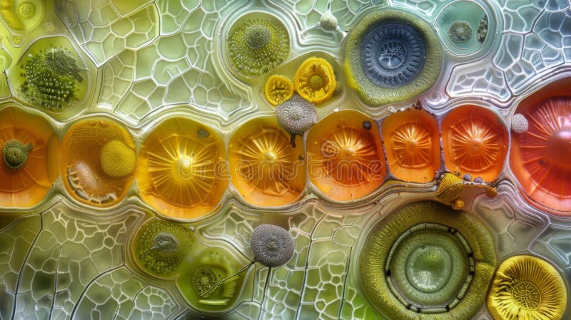 Microscopic Images of Various Cell Types Grown in a Lab Using ...