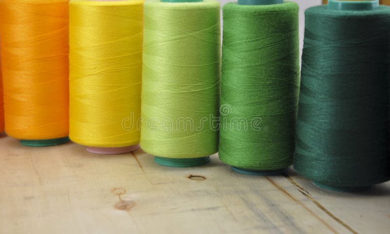 Series of Multi-colored Coils Stock Photo - Image of embroidery, green ...