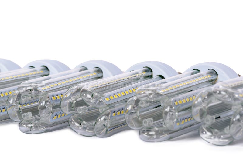 Series of New Generation LED Lamps. Stock Photo - Image of hardware ...