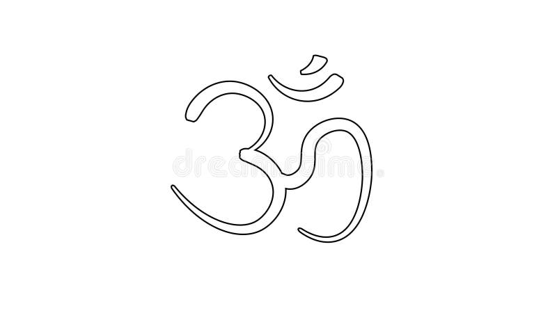 Series of Ohm Symbol Black Outline Style Isolated on White Background ...