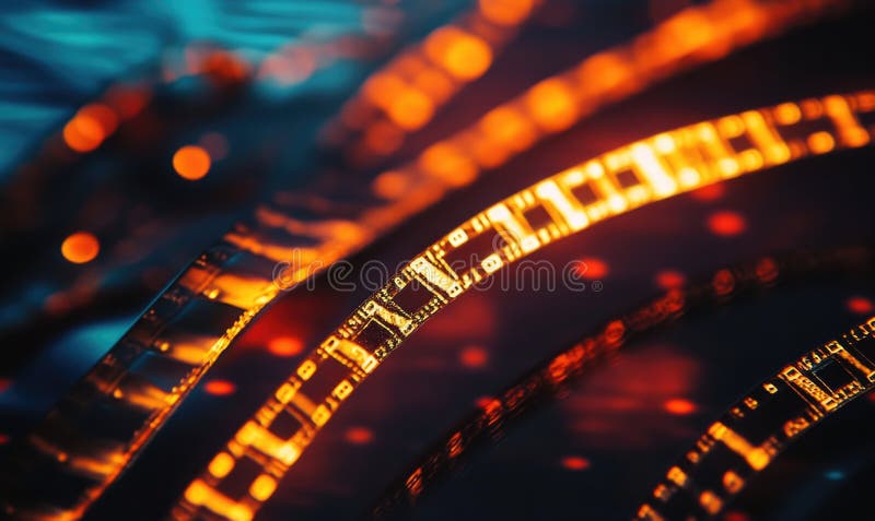 A Series of Orange Lines with Numbers on Them Stock Illustration ...