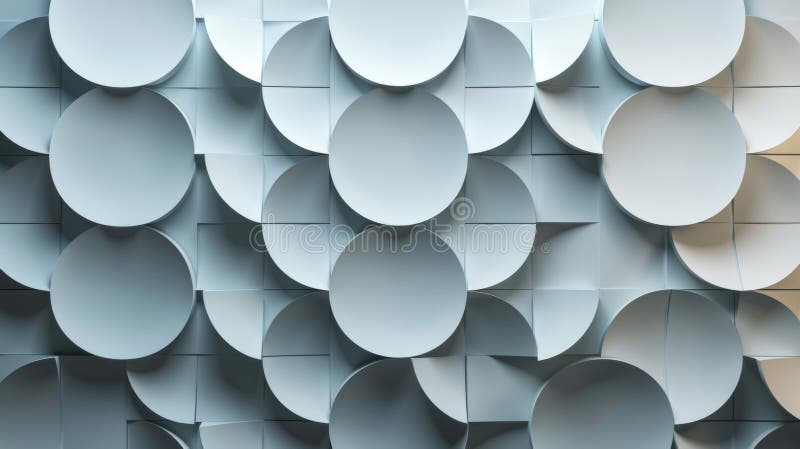 A Series of Overlapping Circles Squares and Triangles Create a Lively ...