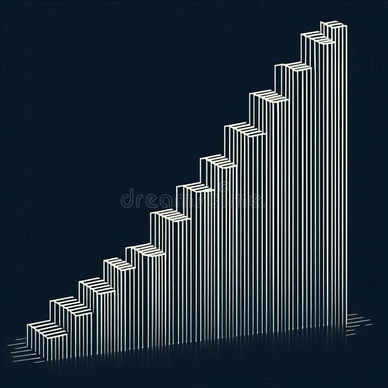 A Series of Parallel Lines Increasing in Thickness from Left To Stock ...