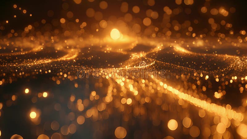 A Series of Progressively Smaller Particles Receding into the Distance ...