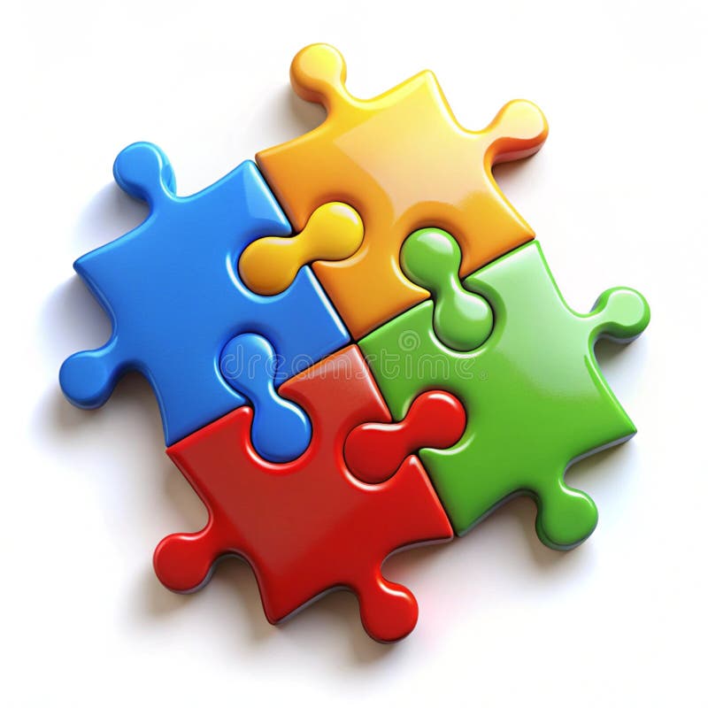 Puzzle Pieces Fitting Together Stock Illustrations – 1,400 Puzzle ...