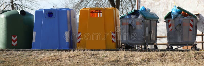 Series of Rubbish Bins for the Separate Collection and Solid Urb Stock ...