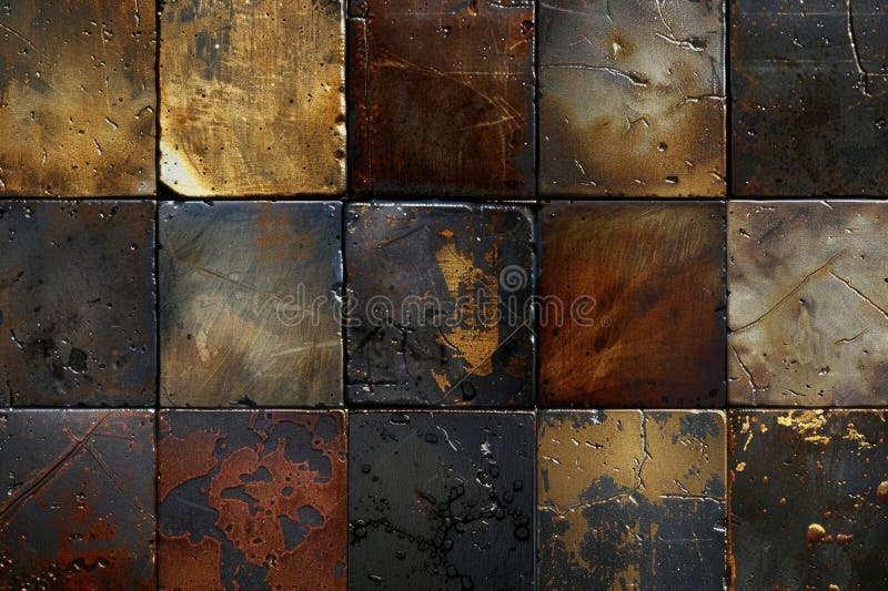 A Series of Rusty Tiles with Different Colors. Suitable for ...