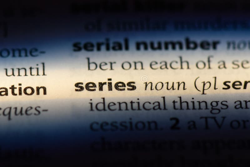 Series stock photo. Image of info, paper, printed, series - 126618454