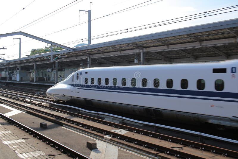 Series Shinkansen High-speed Bullet Train Editorial Stock Photo - Image ...