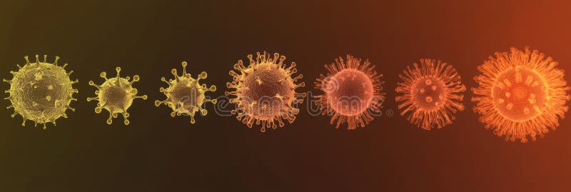 Progression of Virus Forms Illustrating Development from Basic ...