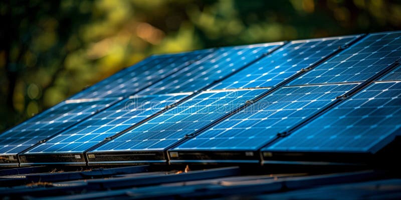 Series Solar Panels Installed Roof Building Stock Photos - Free ...