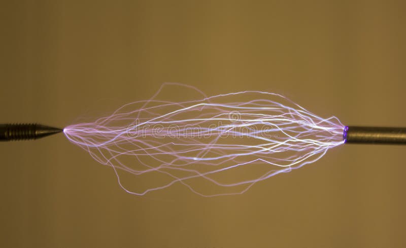 A Series of Spark Electric Discharges. . Stock Photo - Image of ...