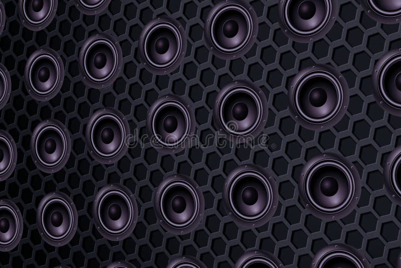 Series of Speakers of the Loudspeaker, Seamless Texture Effect Stock ...