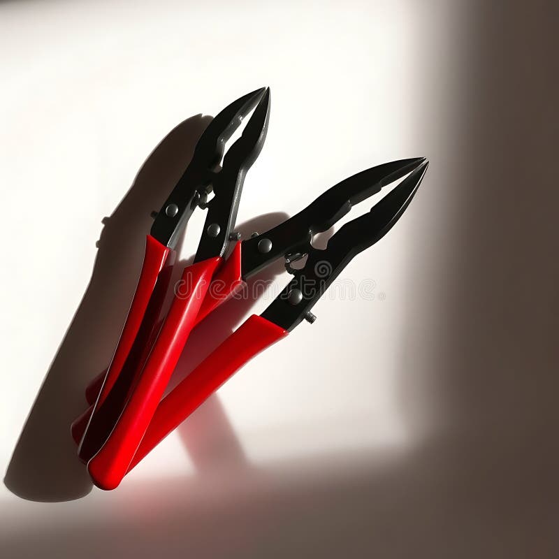 A Series of Three Prying Tools Stacked at Different Angles with Sharp ...