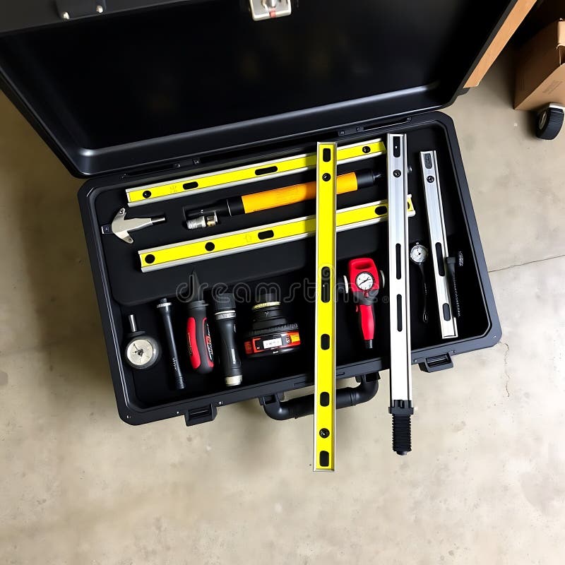 A Series of Tools for Alignment and Leveling Displayed in a Neat ...