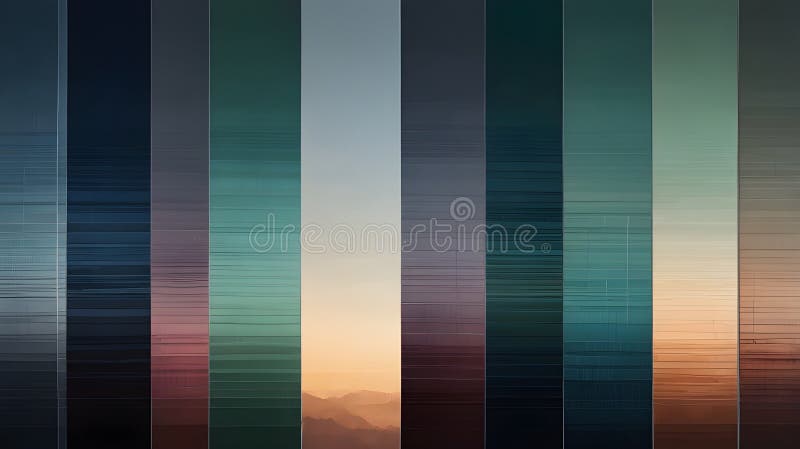 A Series of Translucent Layers Stacked To Create a Soothing Depth ...