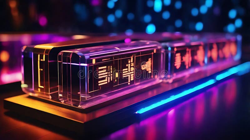 A Series of Transparent, Rectangular Blocks are Arranged To Resemble a ...