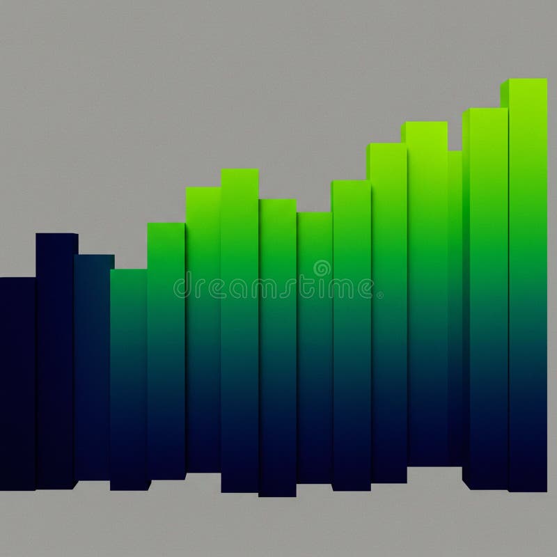A Series of Vertical Bars with a Gradient Transition from Dark Blue at ...