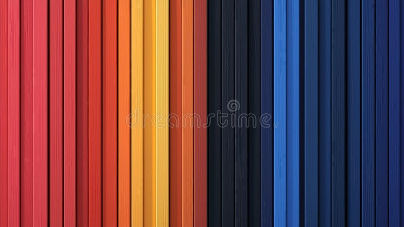 A Series of Vertical Stripes in Various Colors. Stock Photo - Image of ...